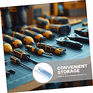 PLAFOPE Power Tool Organizer Drill Rack Tool Organization Battery Tools Holder Drill Holder Wall Mount Garage Tool Organizer Pegboard Hanger for Garage Peg Board Stainless Steel Silver