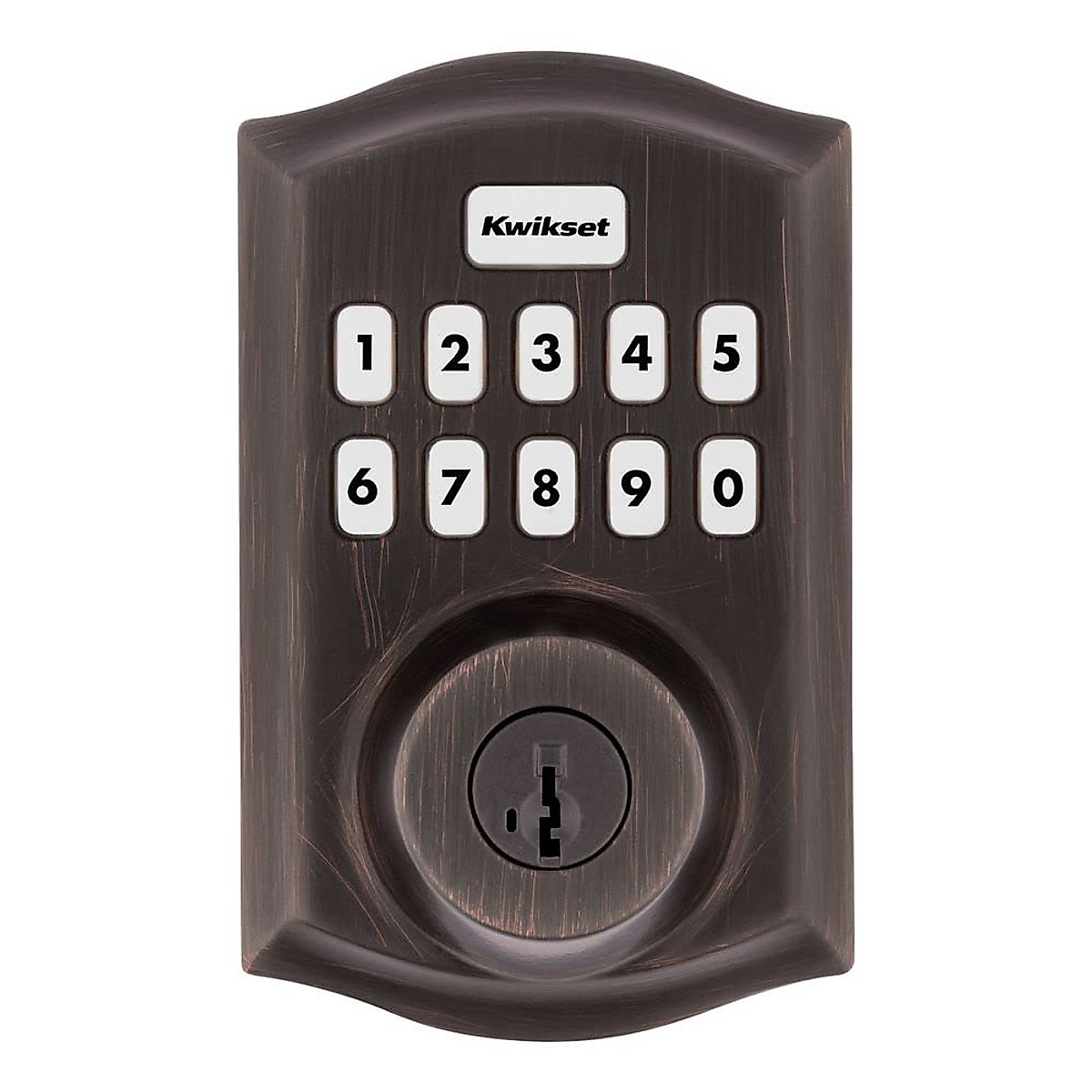 Kwikset Home Connect 620 Smart Lock Deadbolt with Z-Wave Technology, Works with Ring Alarm, Samsung Smartthings and More, Z-Wave Hub Required, Traditional Design in Venetian Bronze