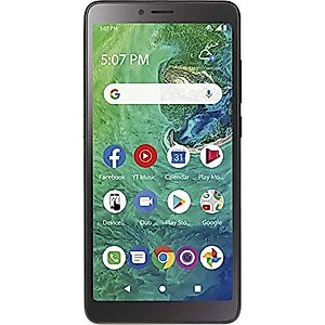 TracFone TCL A2 4G LTE Prepaid Smartphone (Locked) - Black - 32GB - Sim Card Included - CDMA, TFALA507DCP