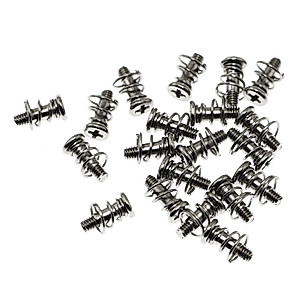 ZRM&E 20pcs M2.5x9mm Spring Screws GPU Graphics Card Back Plate Heatsink Screws Phillips CPU Mainboard Radiator Fixing Bolts DIY Step Screws
