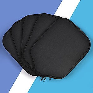 Pickleball Paddle Cover, Universal Case Size - 8.6 x 12.2 inches Racket Sleeve, Compatible with Most USAPA Standard and Elongated Pickball Paddles (1 Pack Black Net)
