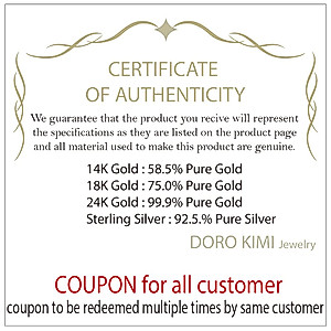 DORO KIMI 14k real solid Yellow Gold white cz Stud chunky Earrings for women Cubic Zirconia with 14k gold silicone earring flat backs (8mm)