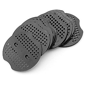 DGHAOP 50pcs Gardening Gasket U-Nail Gasket Grass Proof Cloth Gasket 68mm Garden Staple Gaskets Landscape Stakes Pad Gasket for Artificial Grass Garden