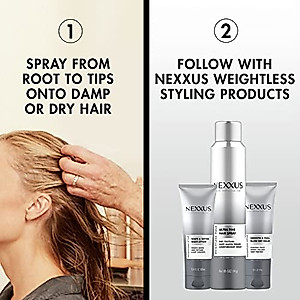 Nexxus Prep & Protect Leave-In Spray Weightless Style Detangler Leave-in Conditioner Spray Moisturizer, Detangler & Heat Protectant 4.1 oz