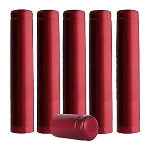 Metallic Ruby Red PVC Shrink Capsules-500 Count
