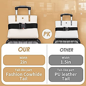 Buyisgle Adjustable Travel Belt for Luggage - Stylish Luggage Straps for Carry On Bag - Airport Travel Accessories for Women & Men