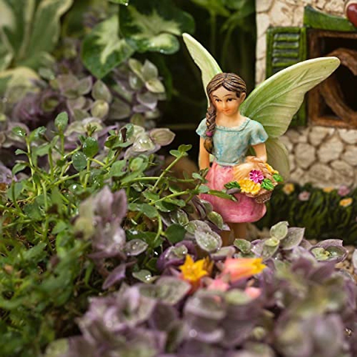 PRETMANNS Fairies for Fairy Garden – Fairy Garden Accessories for Outdoor – Garden Fairy Figurines – Garden Fairies for Miniature Fairy Garden – Small Fairy Figurines - 2 Piece Fairy Kit