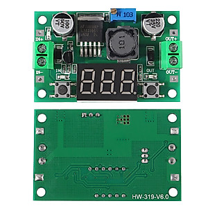 4pcs LM2596 Adjustable DC-DC Step Down Buck Power Convert Module 4.0-40V Input to 1.25-37V Output with LED Voltmeter Display