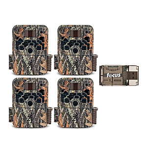 Browning Trail Cameras Strike Force Extreme 16 MP Game Cameras (4-Pack) Bundle with USB Reader (5 Items)