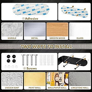 SOAMOEU Paper Towel Holder Under Cabinet, Single Hand Operable Paper Towel Holder Wall Mount with Damping Effect, Self-Adhesive or Drilling for Kitchen, Bathroom (Black)