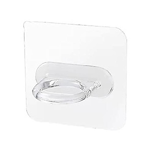 FABIVA 4/6Pcs Wall-Mounted Multifunctional Round Hooks Free Punching Seamless Paste Storage Rack Kitchen Bathroom Household Ring Hanger ( Size : 6 PCS )