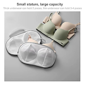 Large Bra Laundry Bags for Washing，Lingerie Bags for Washing Delicates ，Bra storage bag(Large-white) (2)