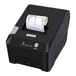 CASHTEK TP-58PLUS Thermal POS Printer, 58mm Receipt Printer, RS-232 Serial & Cash Drawer Interface for ESC/POS,Support Connect Money Counter Machine & Cash Drawer