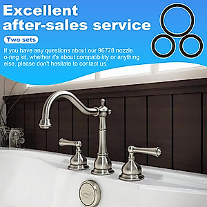 Fospectra 96778 O-Ring Kit for Moen Kitchen Faucets - Faucet O-Rings Replacement Kit, Durable Rubber Seals, Leak-Proof Design, Compatible with Moen 7400 Series & Other Models (2-Set)