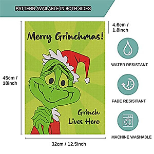 Christmas Winter Garden Flag, Merry Christmas Garden Flag Double Sided Vertical 12.5×18 Inch for Christmas Holiday Party Yard Outdoor Decorations, Merry Christmas Decorations