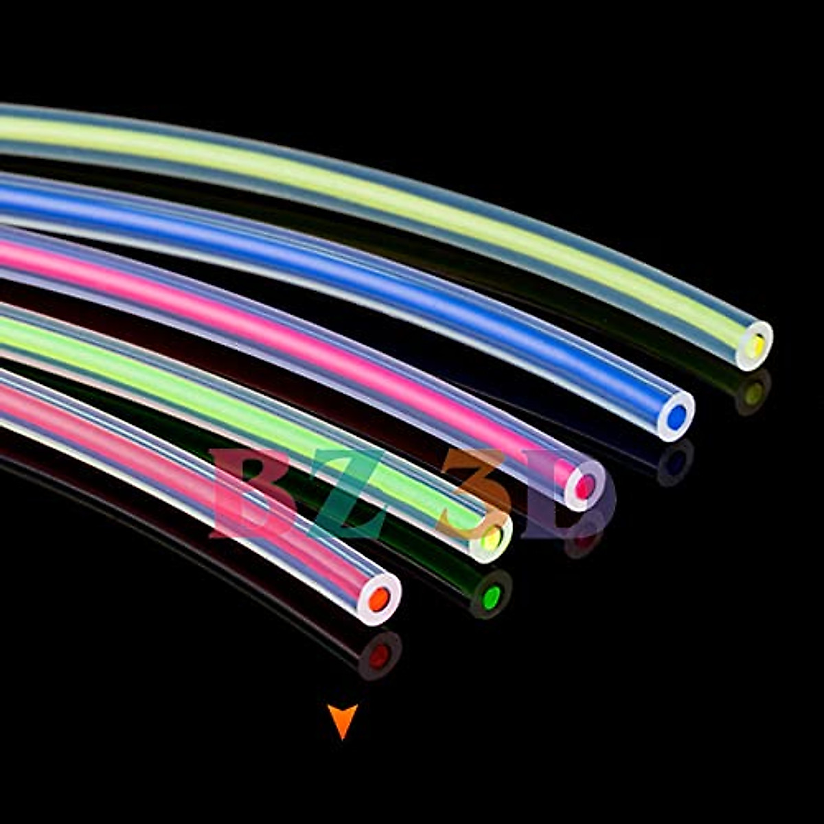 BZ 3D 3M PFA Teflon Bowden Tube 260 Celsius High Temperature Transparent PTFE tubing 2 X 4mm for 1.75mm Filament for Ender 3 CR-10 MK3 MK3S Mega 3D Printer ect.（PFA）