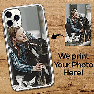 RobertsShop, Personalized Design Your Own Picture Photo Custom Customized Phone Case Cover Compatible with iPhone 6 6s 7 8 Plus SE 2020 X XS XR 11 12 Mini Pro Max Samsung Galaxy S9 S10 S20 S21 Thermoplastic Polyurethane