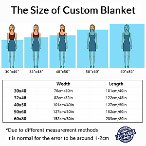 D-Story Personalized Blanket with Photo Text Custom Throw Blanket for Girlfriend Personalized Couples Gifts Best Birthday Gift Suitable for Rest Camping 2 Photos Collage 5 Size(30"x40")