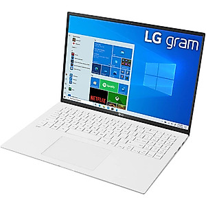 LG Gram 16Z90P - 16" WQXGA (2560x1600) Ultra-Lightweight Laptop, Intel evo with 11th gen CORE i5 1135G7 CPU , 8GB RAM, 256GB SSD, Alexa Built-in, 22 Hours Battery, Thunderbolt 4, White – 2021