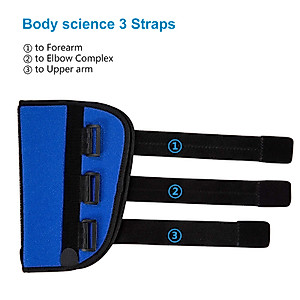 Elbow Brace, Night Splint Support for Cubital Tunnel Syndromean, Ulnar Nerve, Stabilizer Brace for Fix Elbow, Prevent Excessive Bending at night, Fits Left and Right Arms,Women, Men (S/M)