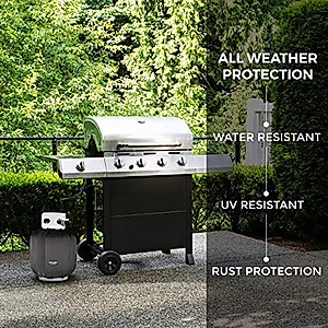 Outland Living Propane Tank Cover 20 lb | Reliable, Weather Resistant Gas Cylinder Cover | Rugged Outdoor UV Rated D600 Polyester | 12.5" x 18"