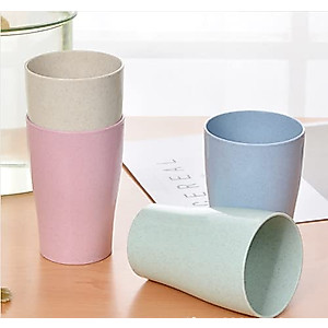 NC NC EFriendly ，Unbreakable Reusable Drinking Cup,Multicolor，Lightweight，Degradable ，Dishwasher & Microwave Safe - BPA Free (20pcs).BPA Free, Healthy for Kids Children Toddler & Adult