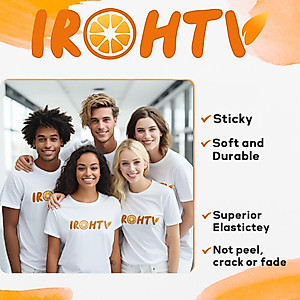 IROHTV White Heat Transfer Vinyl HTV Vinyl Roll, 12"x 8ft Iron on Vinyl for Cricut and All Cutting Machine, White Heat Press Vinyl for Sport Shirts, Easy Cut & Weed for Heat Vinyl Transfer Design