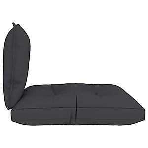 imasay Pallet Sofa Cushions 2 pcs Anthracite Fabric,Weight 2,25