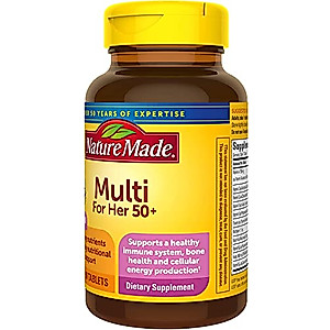 Nature Made Multi for Her 50+ Vitamin/Mineral Tablets 90 ea (Pack of 4)