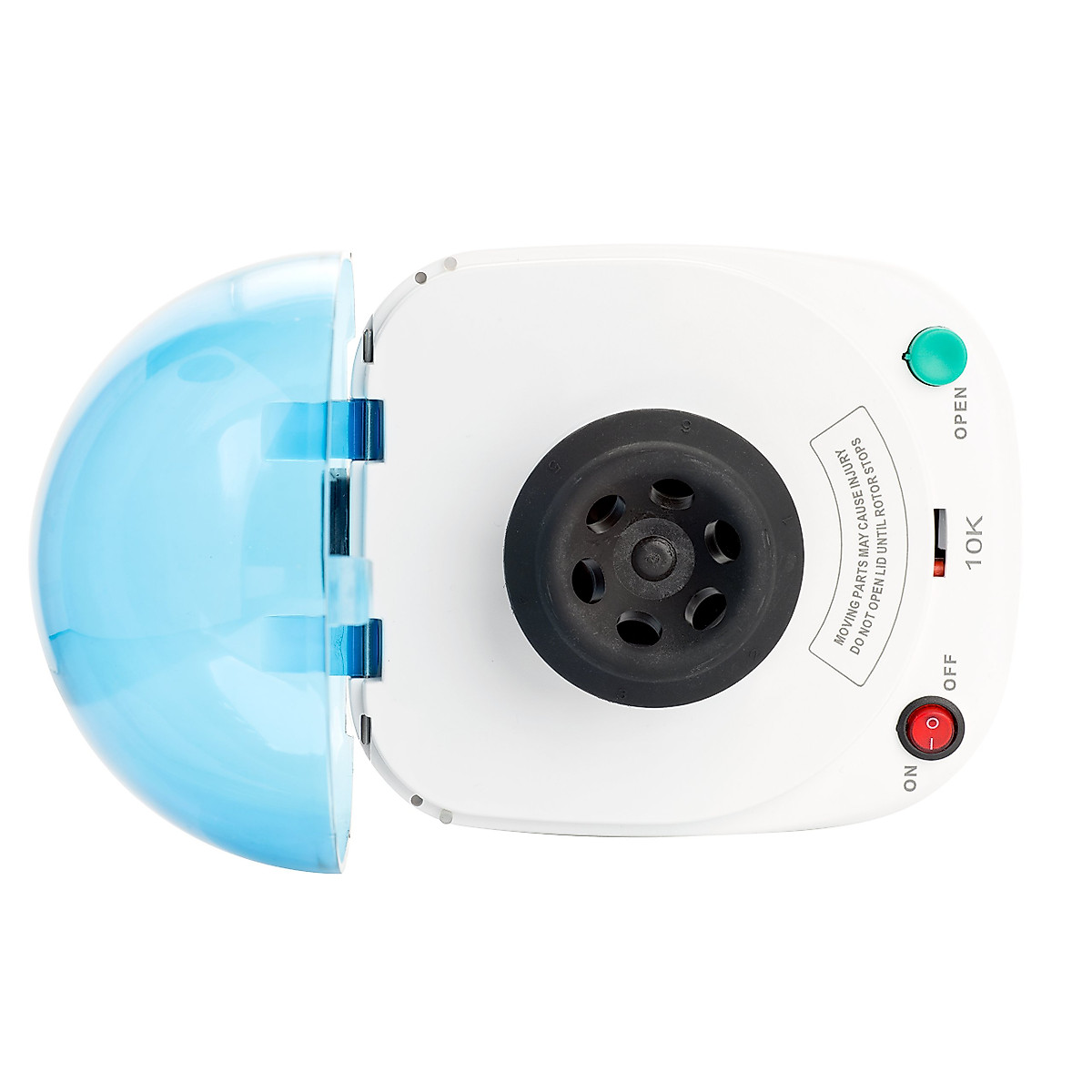 10,000 RPM Mini Centrifuge, Includes 6-Place Micro Tube Rotor and 16-Place PCR Strip Rotor. Spins 1.5ml Micro Tubes.