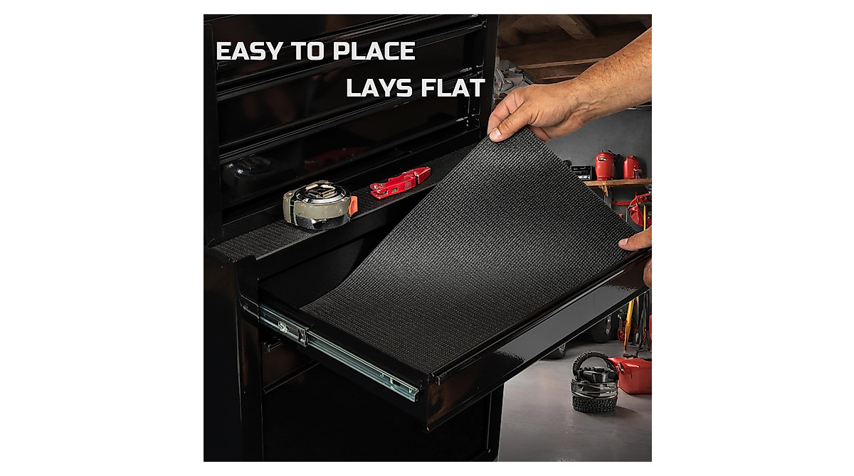 Heavy Duty Toolbox Drawer Liner 18 x 24 ft Non-Slip Protects Tools