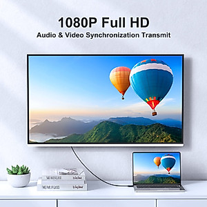 CLAVOOP DisplayPort to HDMI Cable 3FT 5 Pack, DP to HDMI Uni-Directional Cable, Gold Plated Display Port to HDMI Cord Male to Male Compatible for Desktop Monitor Projector HDTV Laptop - 3 Feet