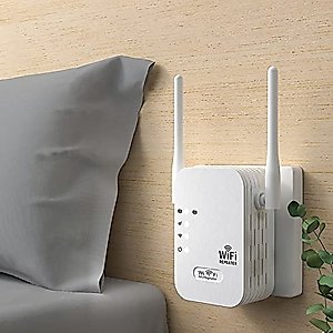 300Mbps WiFi Extender Signal Booster Repeater - Long Range Amplifier WiFi Signal Booster Repeater with Ethernet Port & Access Point for Home Hotels Apartments Indoor Office
