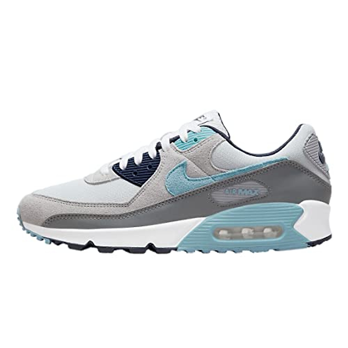 Nike Men's Air Max 90 Pure Platinum/Worn Blue (DM0029 003) - 10.5