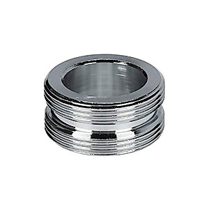 DANCO Easy-to-Install, Reduced-Lead Male/Male Faucet Aerator Adapter, Chrome, 55/64-Inch (27M) x 55/64-Inch (27M), 1-Pack (10525)