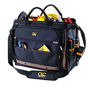 Custom Leathercraft1539 Multi-Compartment 50 Pocket Tool Bag