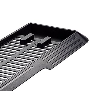 eXtremeRate Black Vertical Stand for PS4 Pro Console, Steady Base Mount Holder for PS4 Pro Console, Bracket Stand for PS4 Pro Console with Built-in Cooling Vents Non-Slip Feet