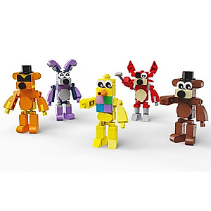 ZAOPET Security Breach Building Block Toys, Horror Five Nights Game Bonnie Chica Foxy Action Figure Model, Fan Collectibles, Suitable for 8+ Children Adult Boy Girl Birthday (205PCS)