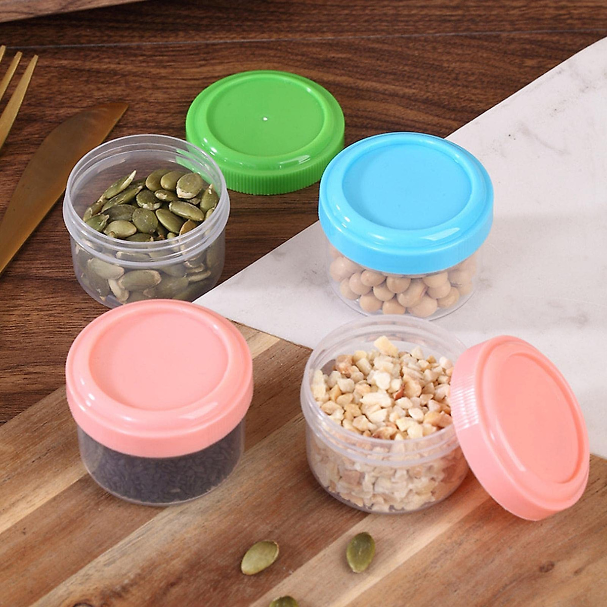Condiment Containers with Lids Reusable Leakproof Salad Dressing Containers Small Food Storage Cups Leakproof Dipping Sauce Cup Leakproof Dipping Sauce Cup Stackable Salad Dressing Containers