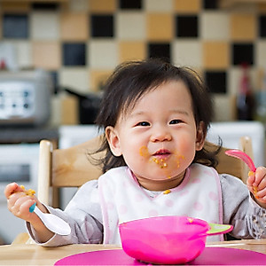 Kisangel 1 Set Training Fork and Spoon Silicone Utensil Rest Silicone Spoon and Fork Tableware for Kid Silicone Spoons and Forks Kids' Cutlery Stainless Steel Children's Fork Toddler Baby