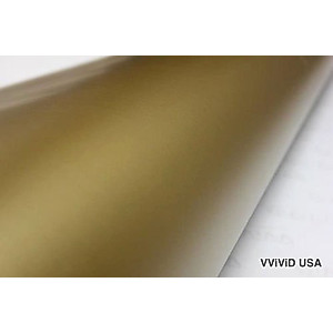 VViViD Matte Metallic Pearl Gold 2ft x 5ft Car Wrap Vinyl Roll with Air Release 3MIL-VViViD8