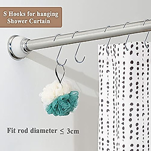 ESFUN 30 Pack 3.7 inch Metal S Hooks Steel S Hooks Plants Hanging Hangers for Kitchen Pans Pots Bags Purse Jeans Jewelry Towels