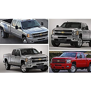 MOTOOS Towing Mirrors Replacement for 1999-2007 Chevy Silverado GMC Sierra 1500 2500 3500 Pickup Truck Manual Telescoping Folding Rear View Left Right Driver and Passenger Side Tow Mirrors Pair