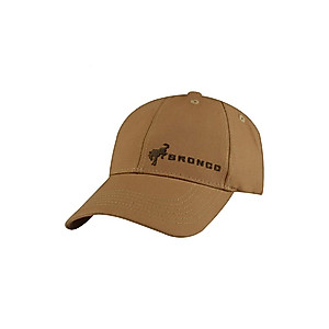 Ford Bronco Baseball Cap, Adjustable 6-Panel Duck Hat, Brown
