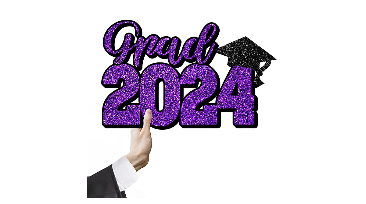 Graduation Sign for 2024 - Wooden Party Decor & Photo Prop