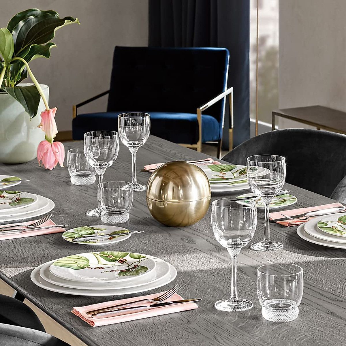 Villeroy & Boch Octavie Claret, 9.5 oz, Crystal Glass, Transparent