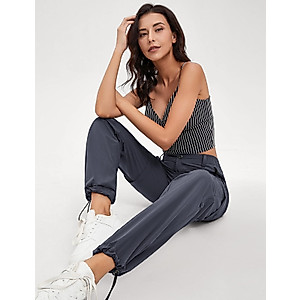 Cycorld Women's-Hiking-Pants-Convertible Quick-Dry-Stretch-Lightweight Zip-Off Outdoor Pants with 5 Deep Pockets (Grey, Medium)