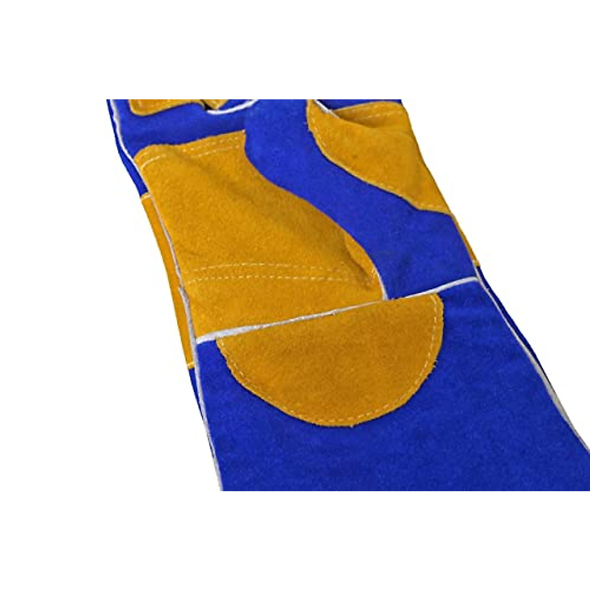 16 Inches Suede Leather welding gloves Fir/Heat Resistant Gloves for Tig welder, bbq Grill, woodstove, Mig Welding Etc. Heavy Duty Gloves in Blue by RUSH