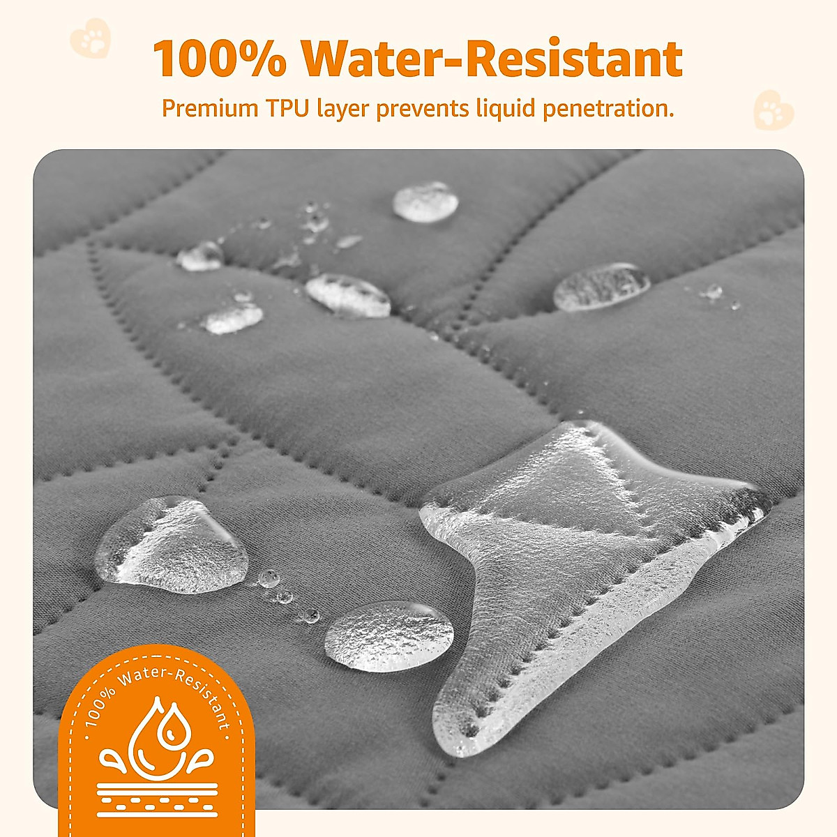 LOOBANI 2 Pack Waterproof Dog Blanket, Reversible and Washable Pet Bed Covers, Protects Furniture, Couch, Bed, and Car from Spills and Scratches, Soft and Cozy for Large Dogs and Puppies, 68x82In