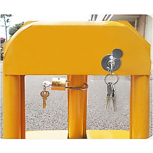 OUSIKA Parking Post, Parking Barrier, for Parking Lot Parking Blocker, Parking Space Lock,Parking Space Lock, Parking Pile Parking Space Lock Parking